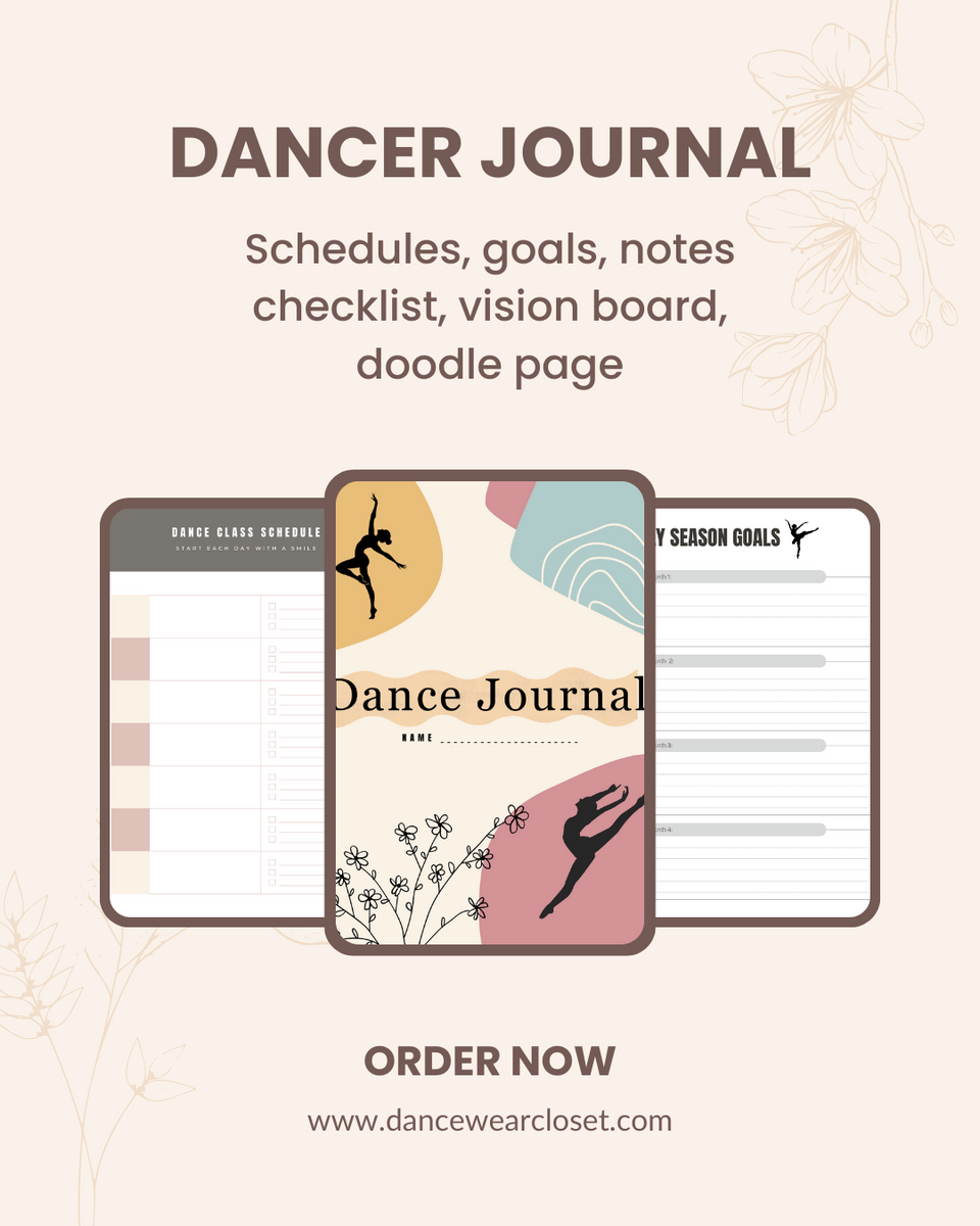 Dance Journal - printable, digital download – Dancewear Closet, LLC