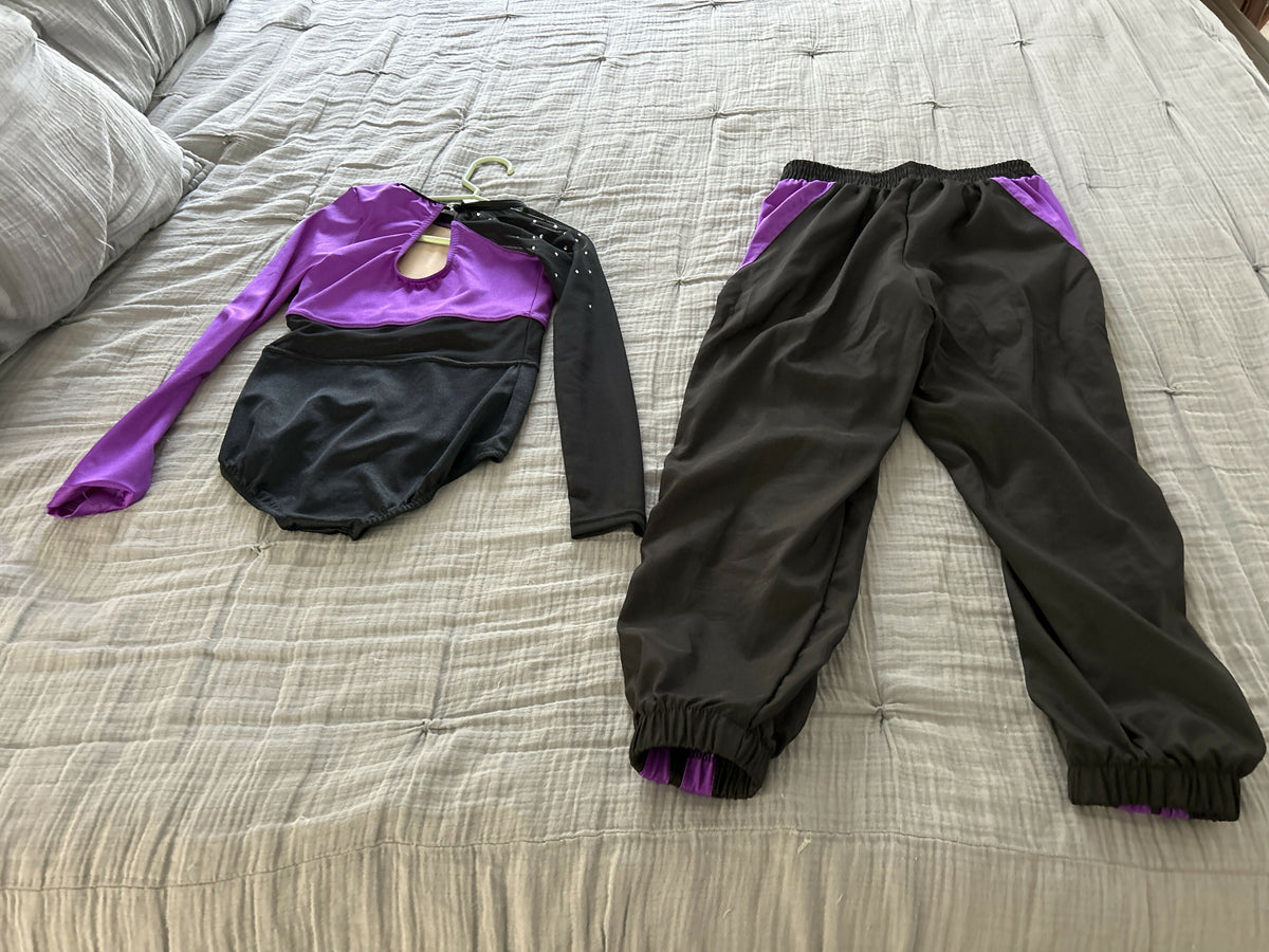 Weissman purple/black hip hop costume, size 7/8 – Dancewear Closet, LLC