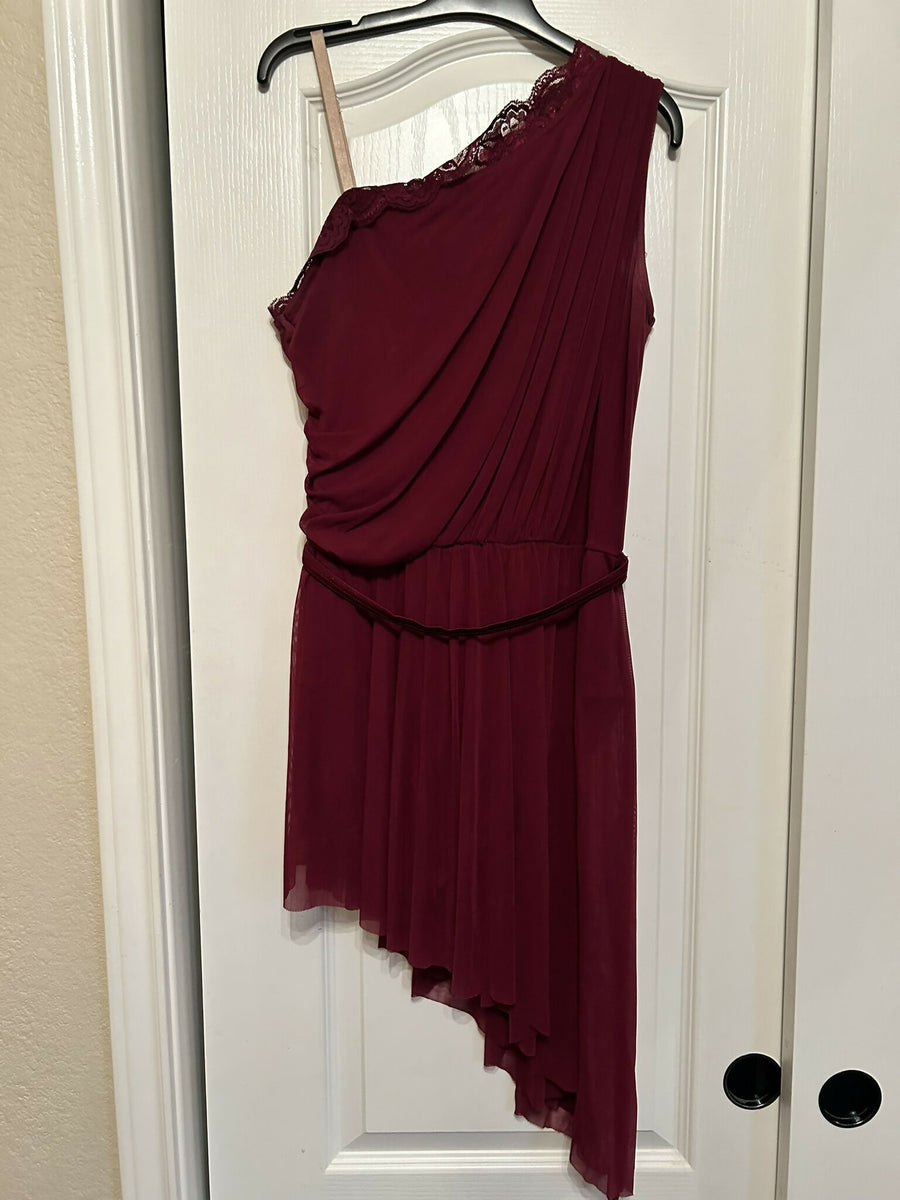 Contemporary/Lyrical Costume (Maroon) – Dancewear Closet, LLC