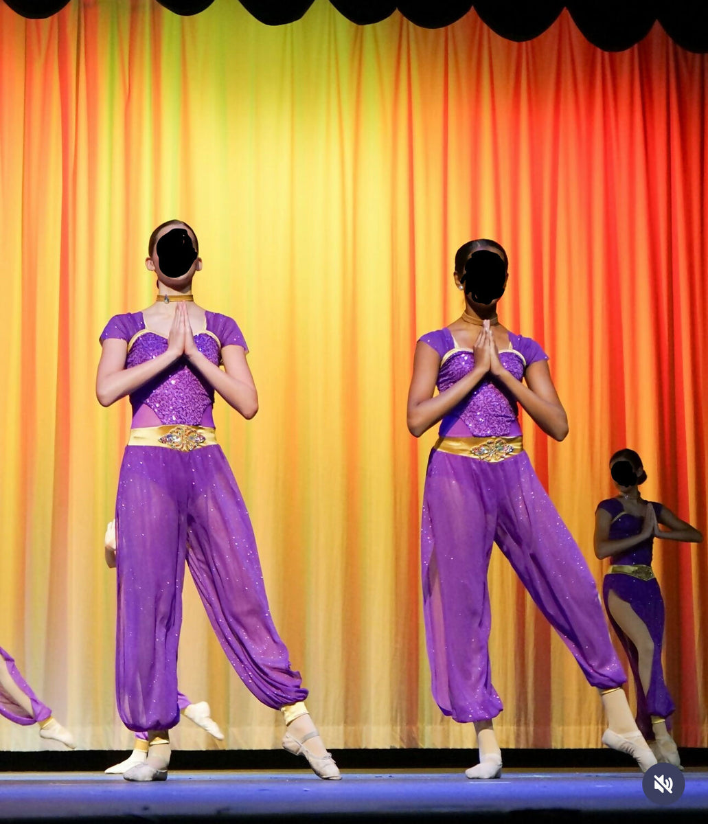 Genie Dance Costume - Purple Color - Adult Small – Dancewear Closet, LLC